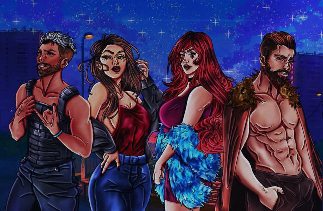 Randy, Ray Mond, April and Ramee (by Airethena on twitter) | Scrolller