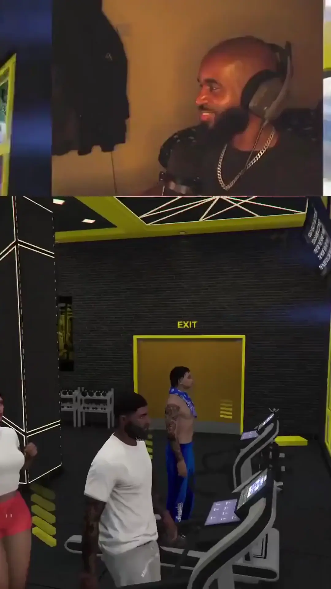 Ashton Kusher makes a new gym buddy | Scrolller