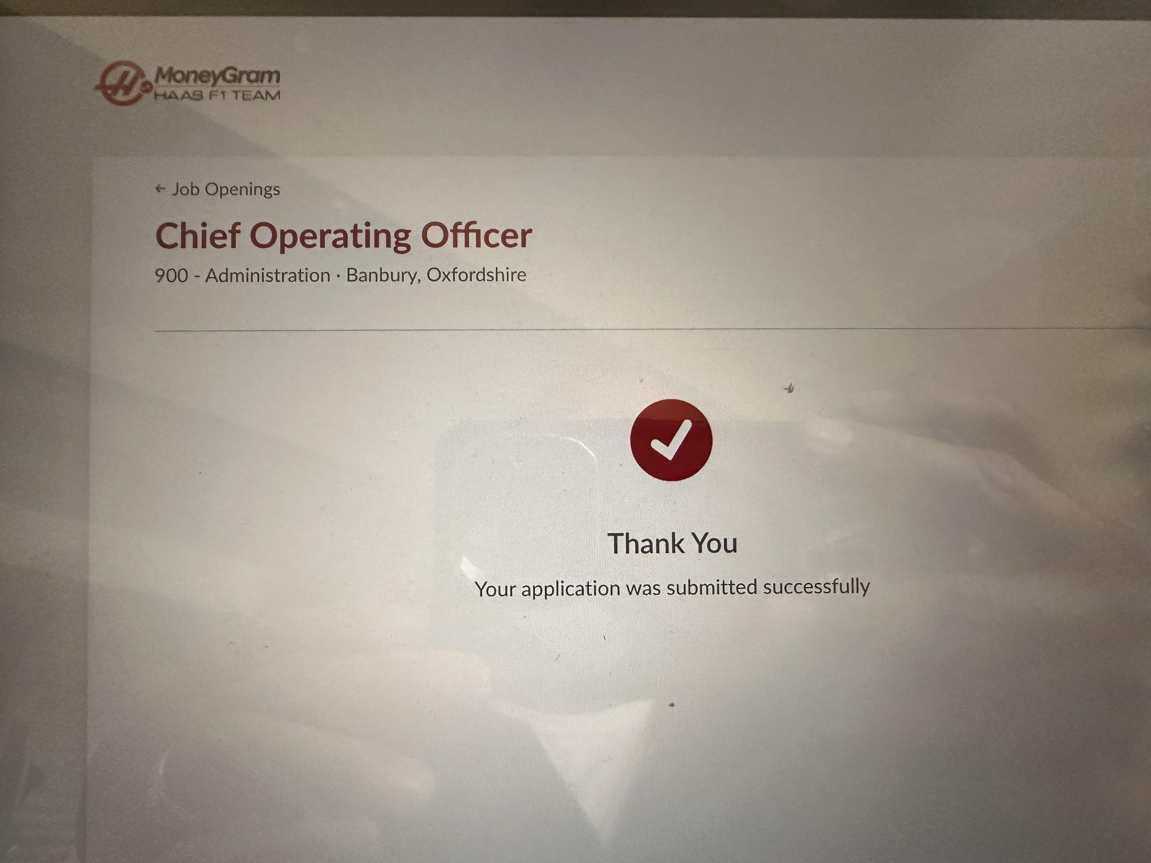 Well, HAAS has a CEO opening | Scrolller