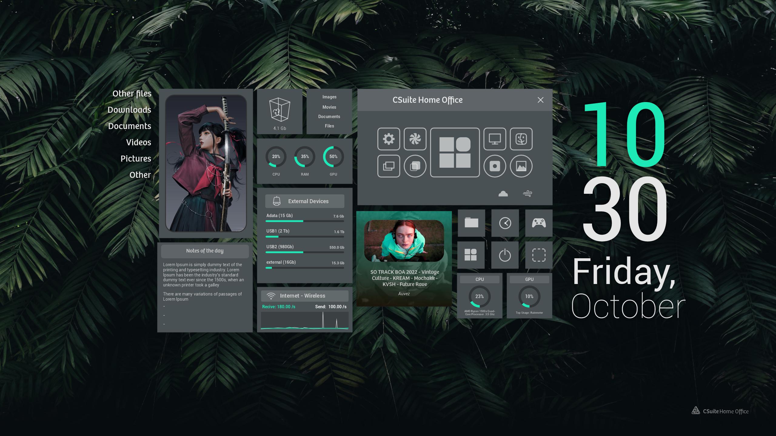 Discover more like Rainmeter: CSuite Rainmeter Skins and Related Content | Scrolller