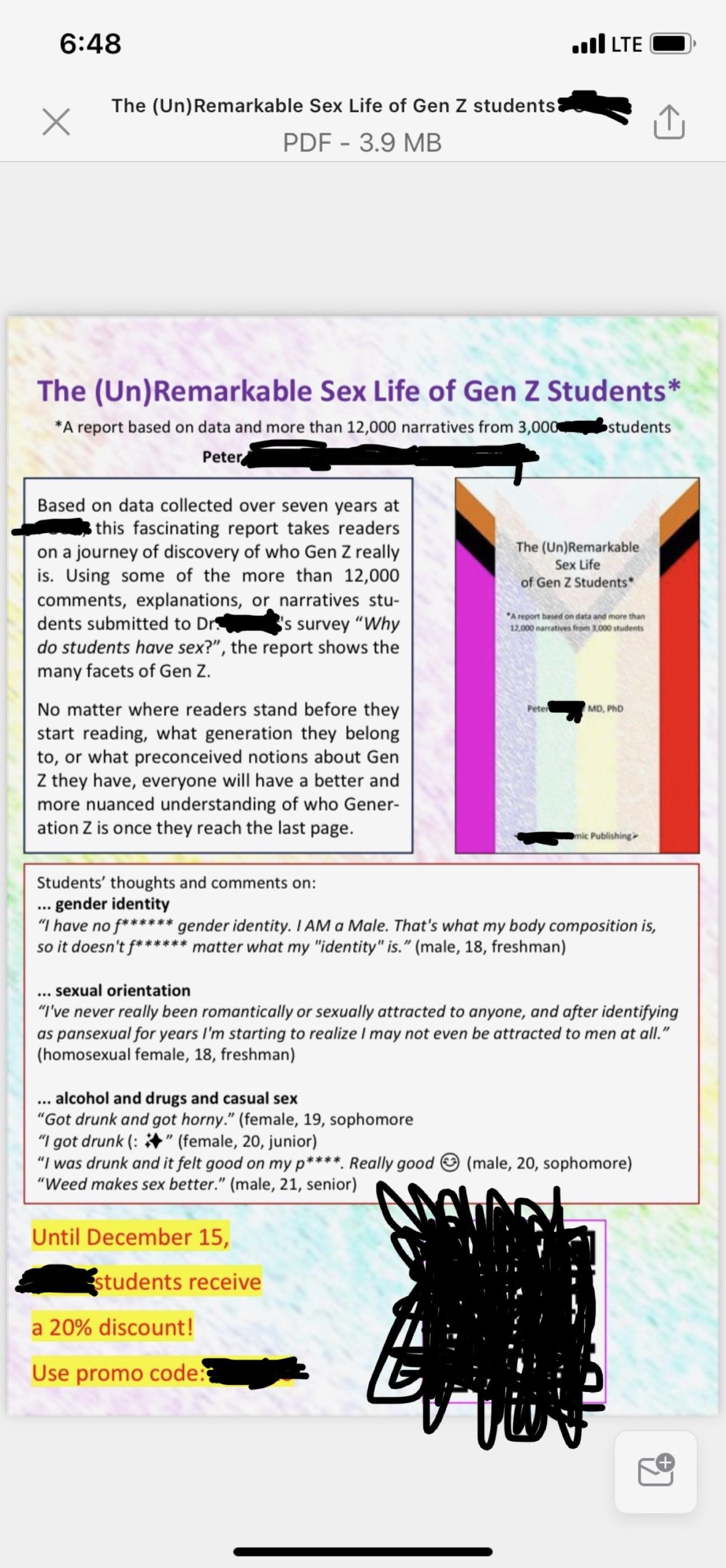 University-wide email from Professor | Scrolller