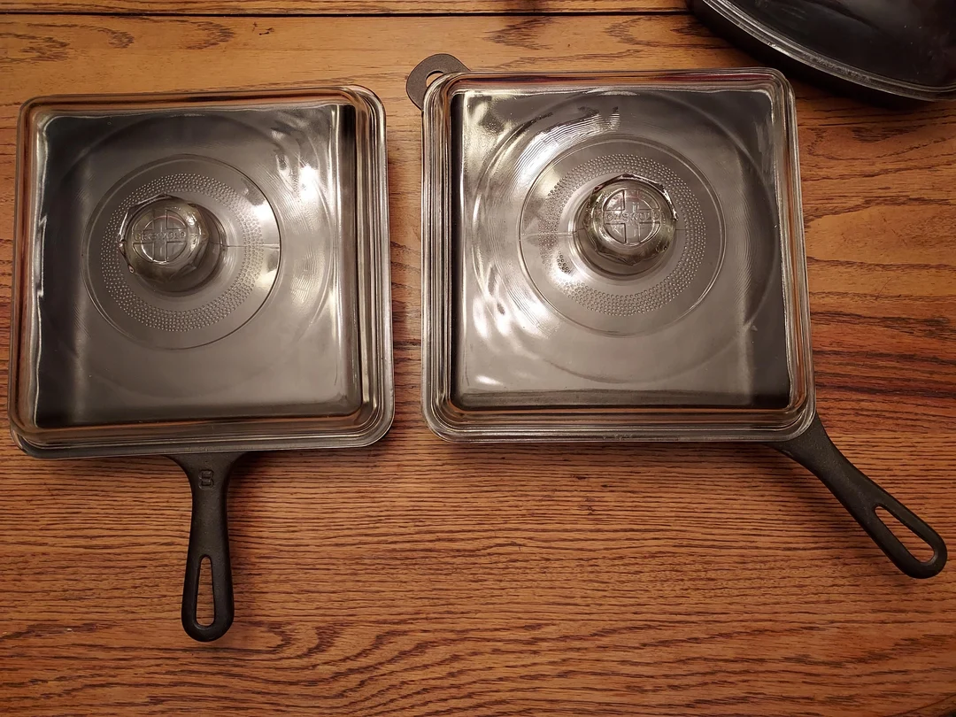 Square Griswolds with glass lids (plus some other square pans) | Scrolller