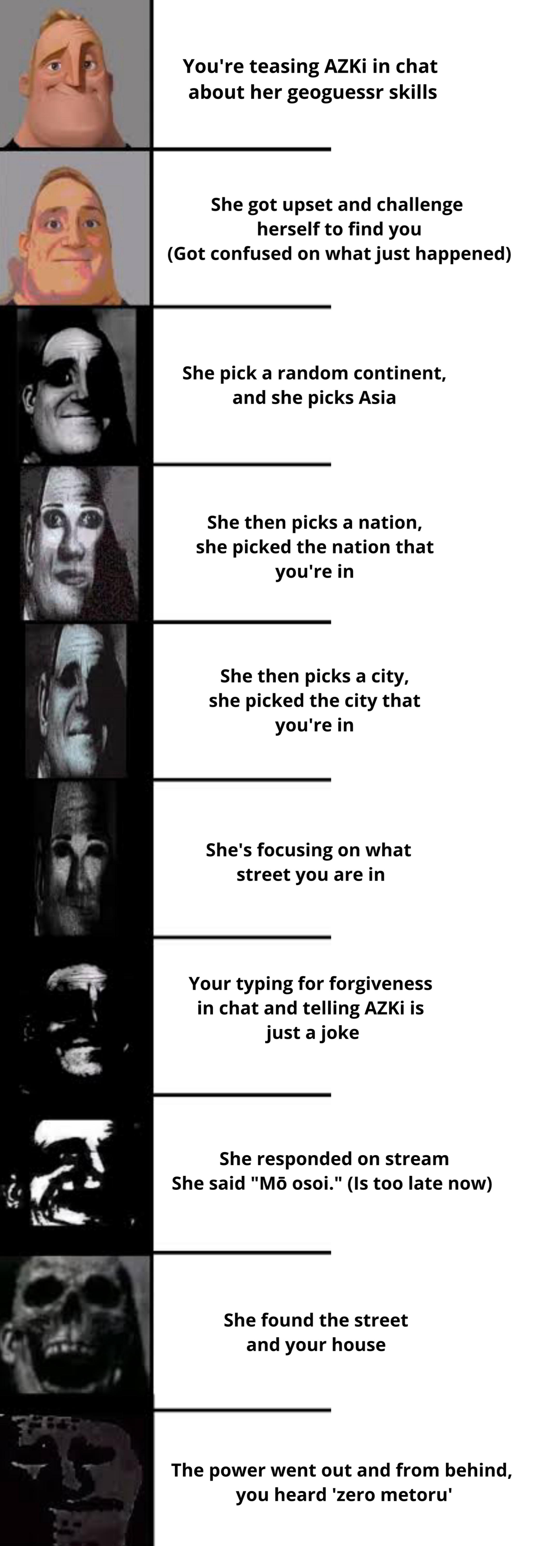 AZKi's geoguessr horror | Scrolller