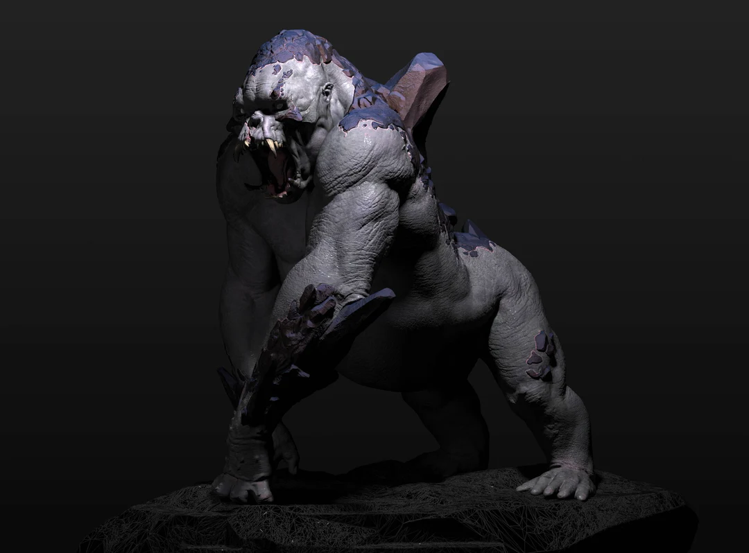 Obsidian Troll by Alejandro Agramonte | Scrolller