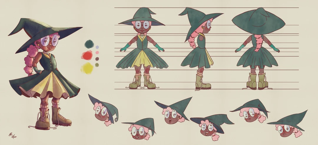 Unnamed witch character study, Me, Digital, 2022 | Scrolller