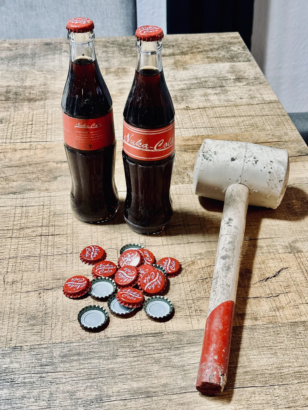 Cheers! The real Nuka-Cola and some caps :D | Scrolller