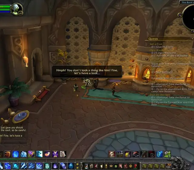 Hey has anyone noticed the banks in Classic Wotlk dalaren banks have different wall textures ...