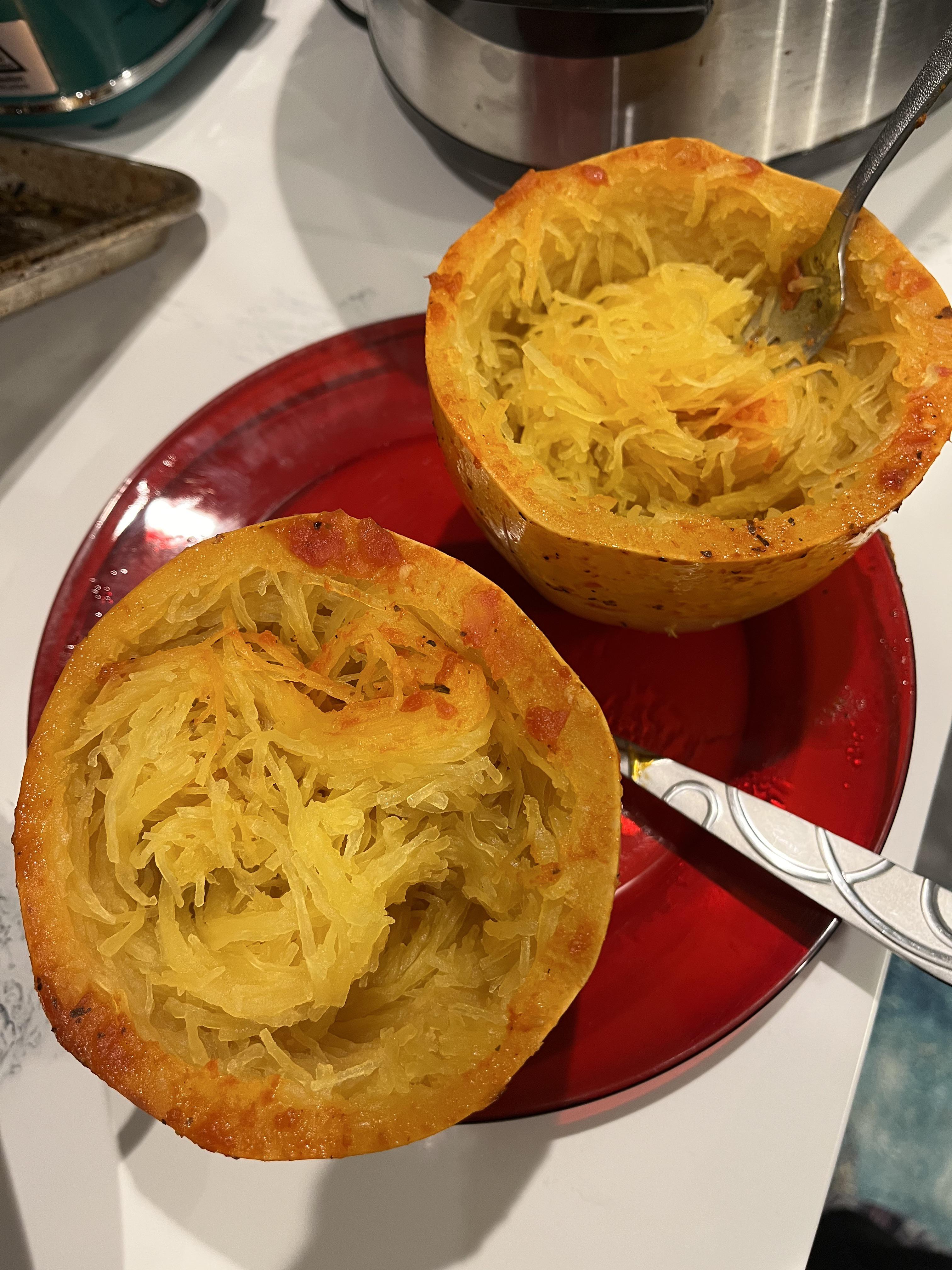 [Homemade] spaghetti squash noodles for spaghetti | Scrolller