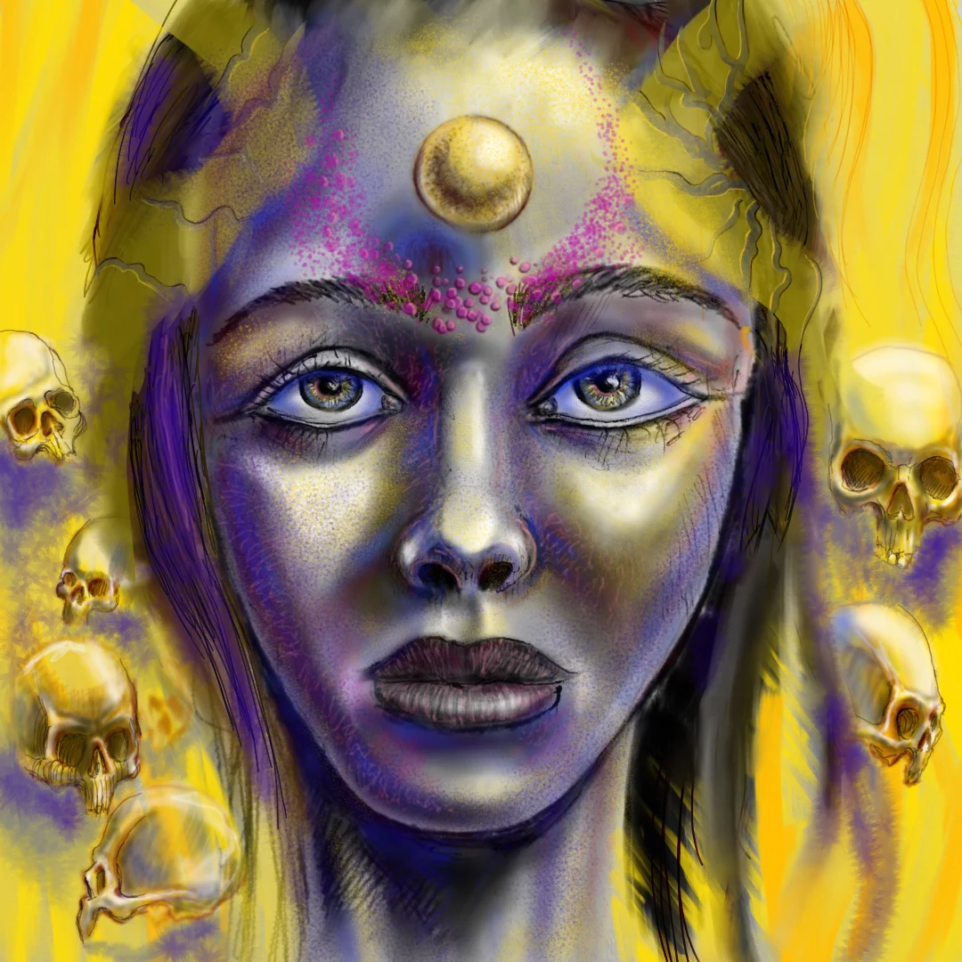 Between past and future, me, digital, 2022 | Scrolller