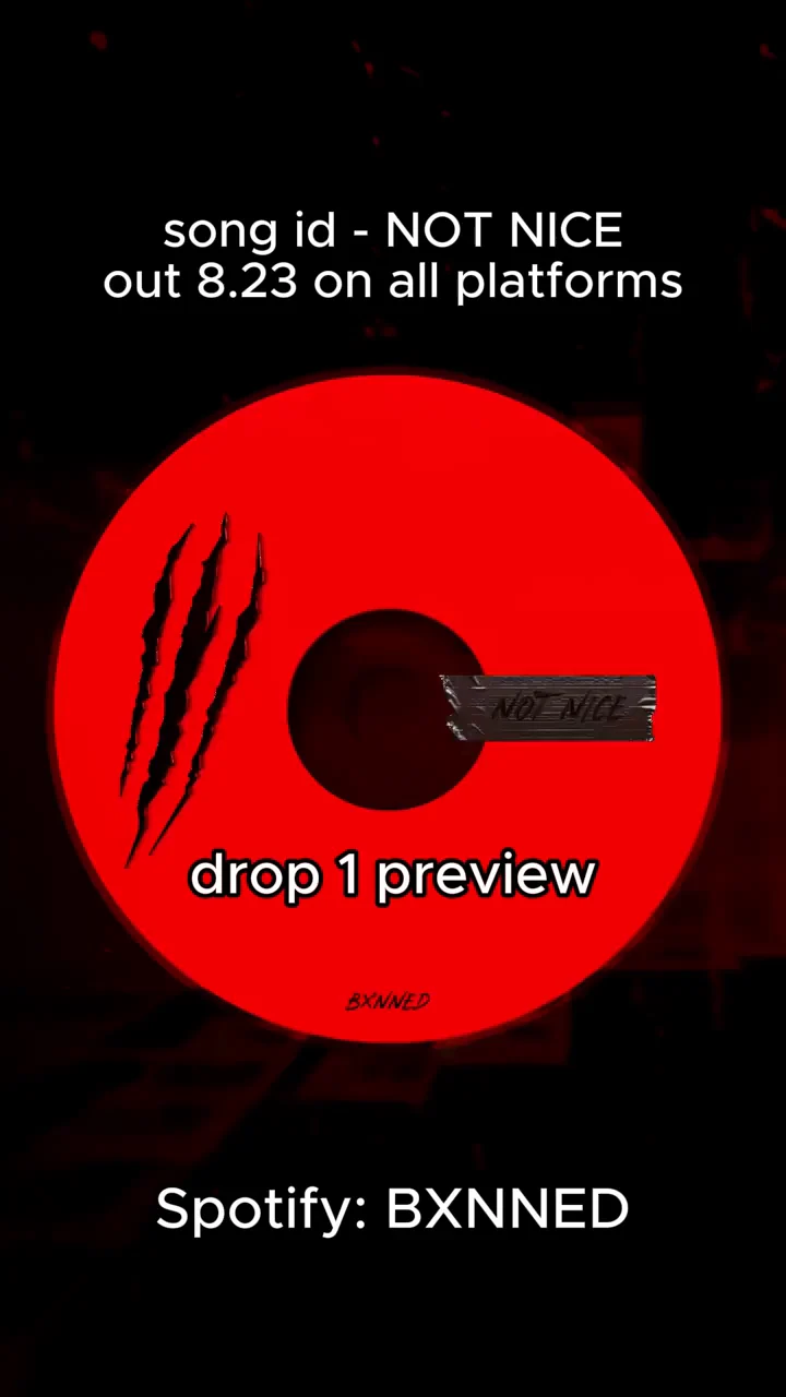 BXNNED - NOT NICE (preview Festival trap / Acid techno) | Scrolller