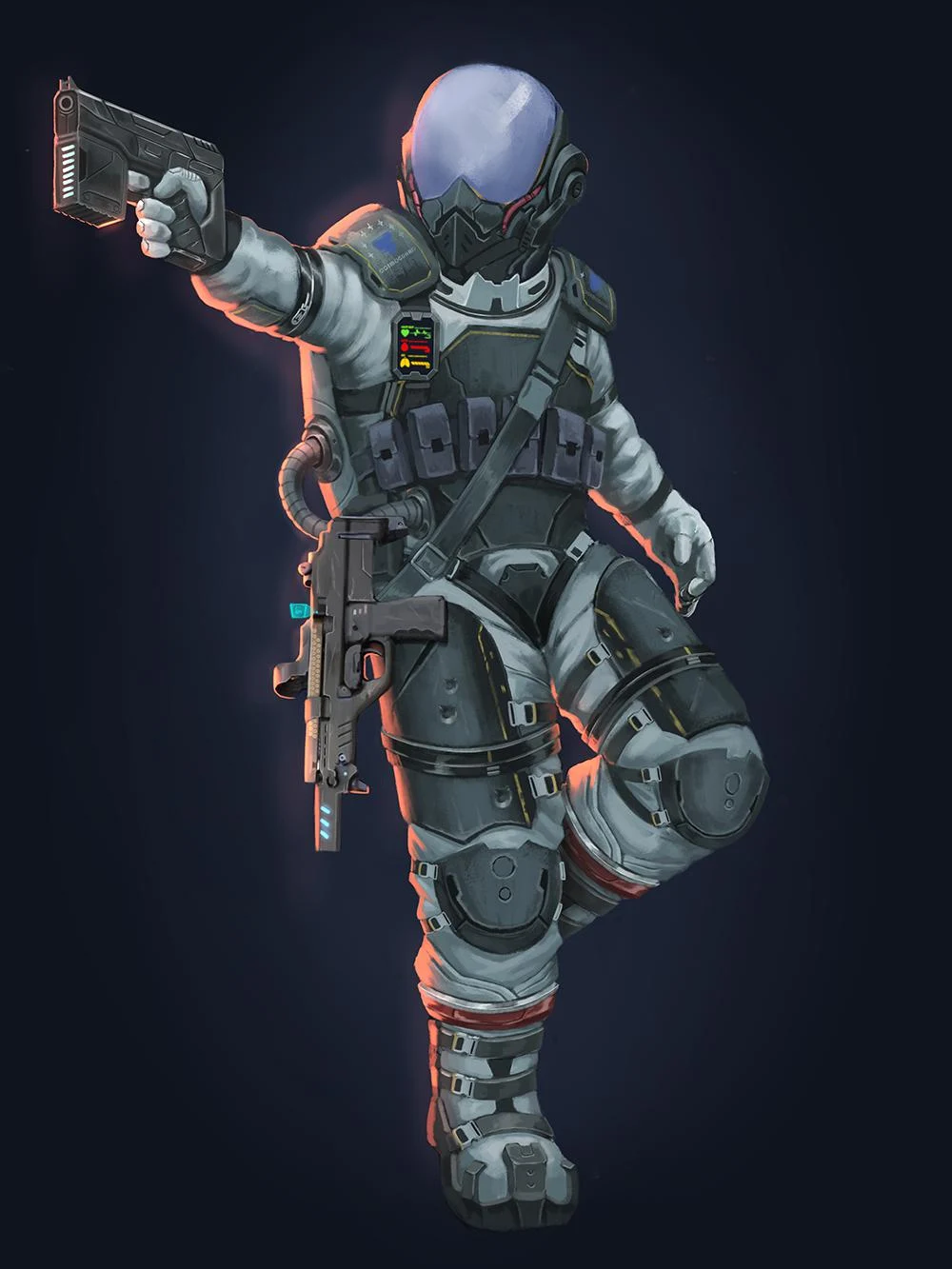 My new sci-fi character " Cosmoguard ". Art by Me | Scrolller