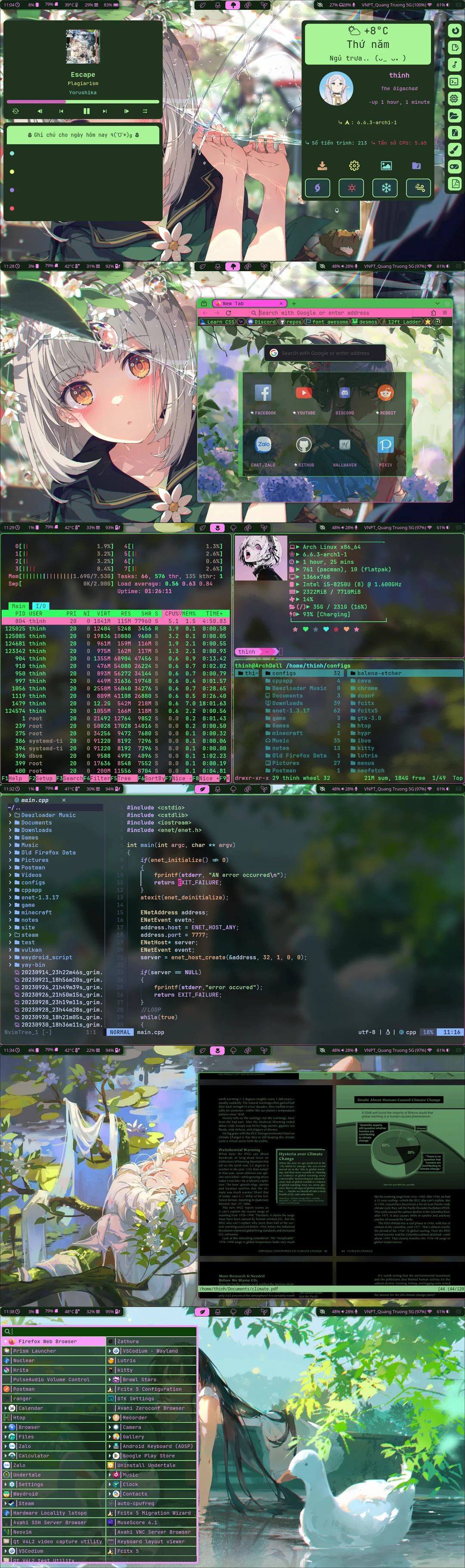 [hyprland] + eww | Scrolller
