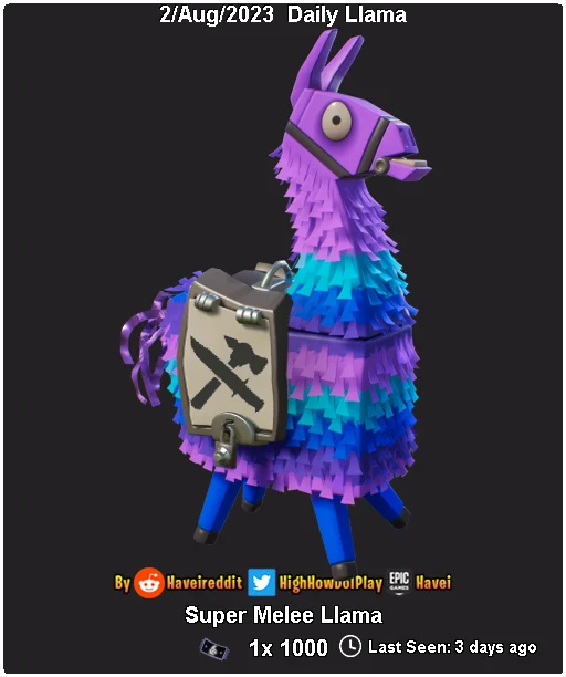 Daily Llama 2/Aug/2023 | Scrolller