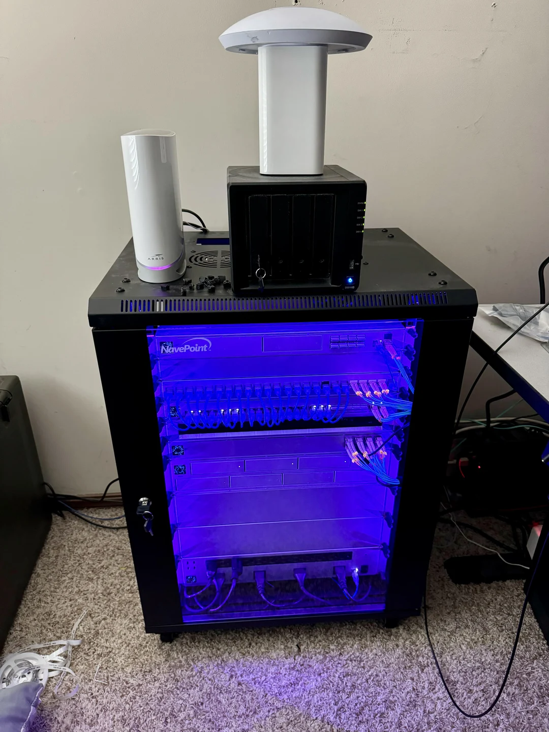 Finally got a better rack and cleaned up my install. | Scrolller