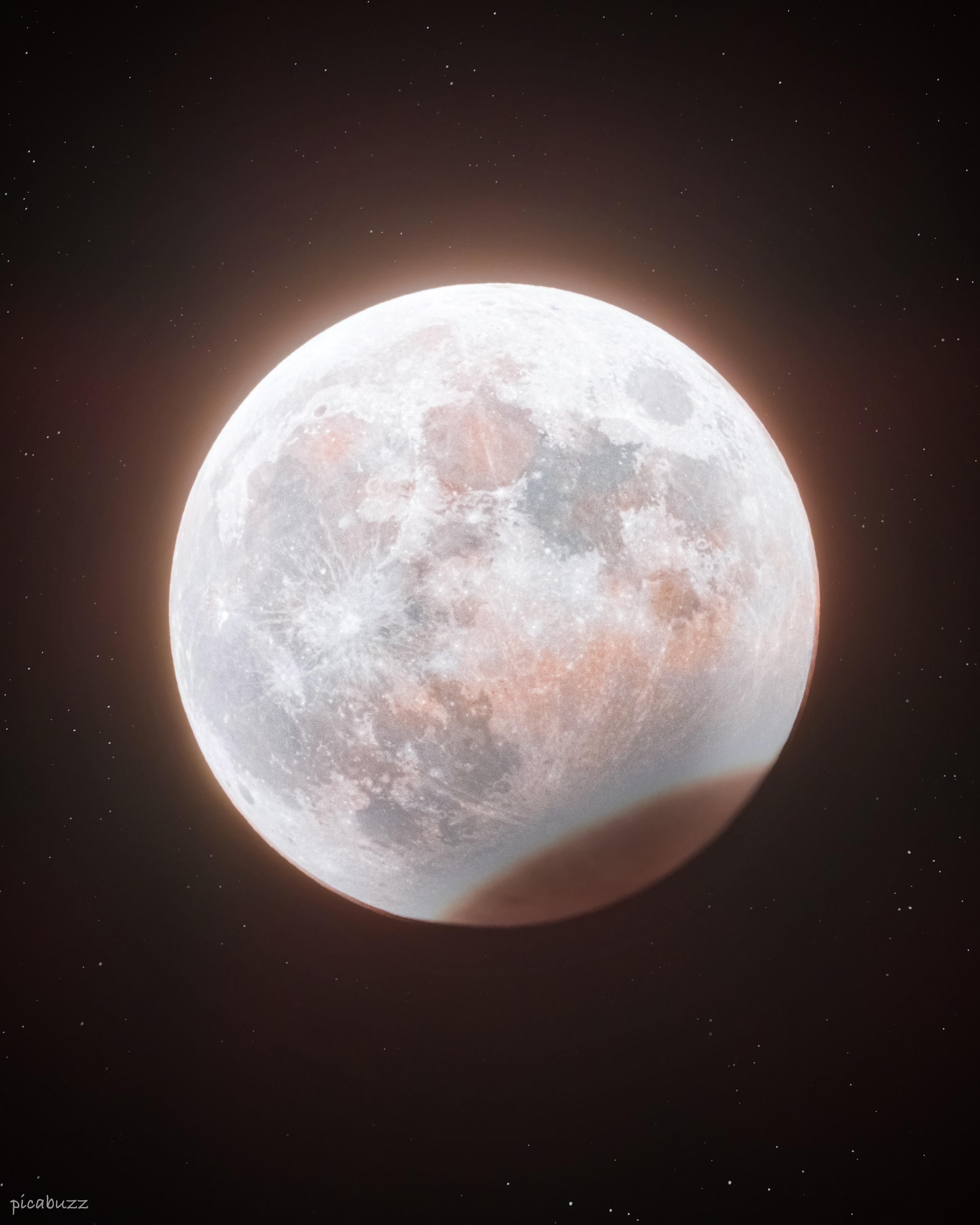 Partial Lunar Eclipse 29th October 2023, shot on Nikon p1000 | Scrolller