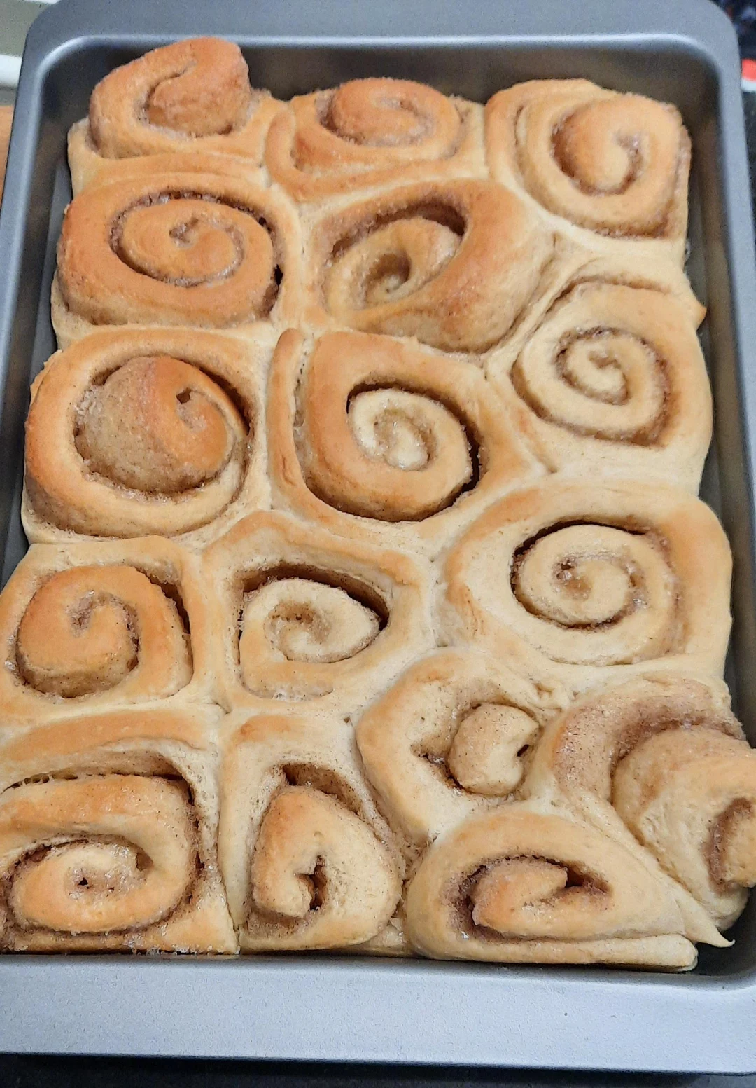 Cinnamon rolls before icing them. | Scrolller