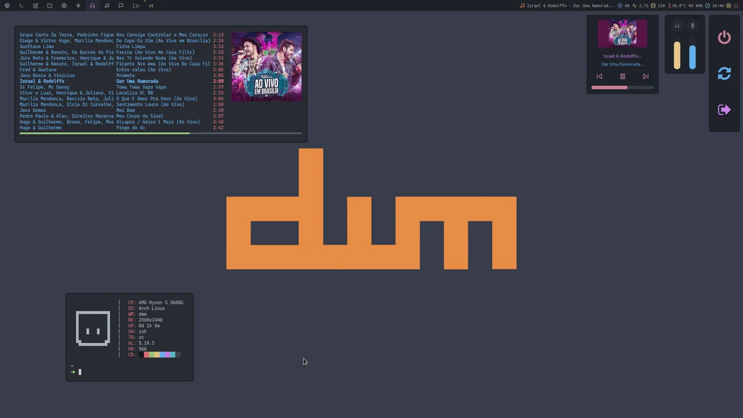 [dwm] one dark | Scrolller