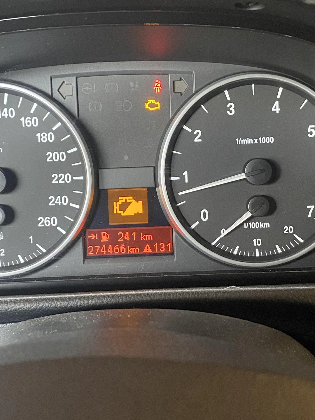 Half engine light, need help what does it mean? It came on after i started my car. | Scrolller