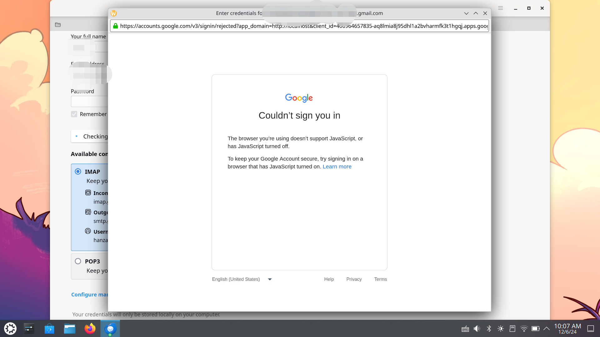 Help me how to login with Gmail on Linux client | Scrolller