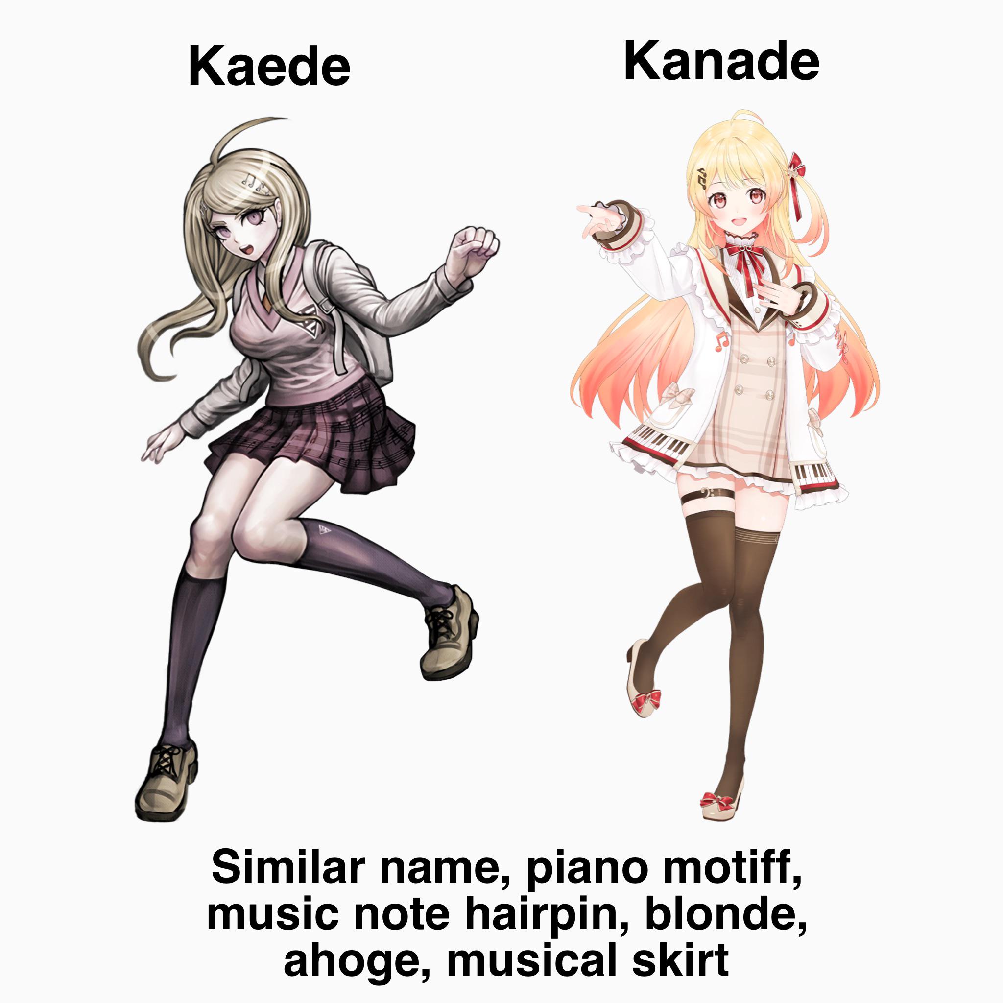 The vtuber Kanade reminds me a lot of Kaede. Possible inspiration maybe? | Scrolller