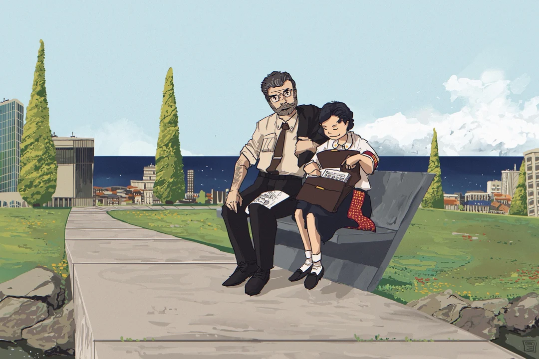 [OC] Showing Her Dad Her Drawings, by me | Scrolller