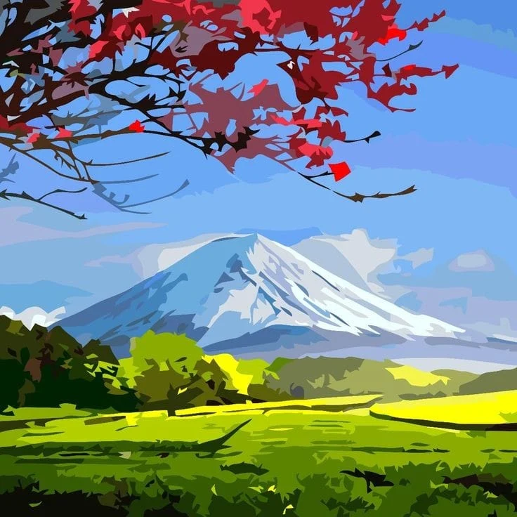 Mt. Fuji, weecornerston, digital, 2023 | Scrolller