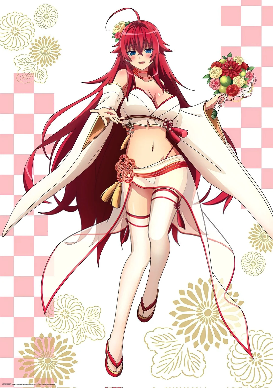 Rias Gremory: Pure White Bikini Ver. Figure Poster | Scrolller