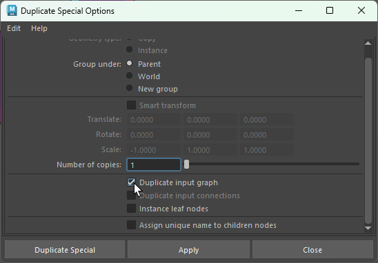 How do I Duplicate Special without creating a separate skeleton? | Scrolller
