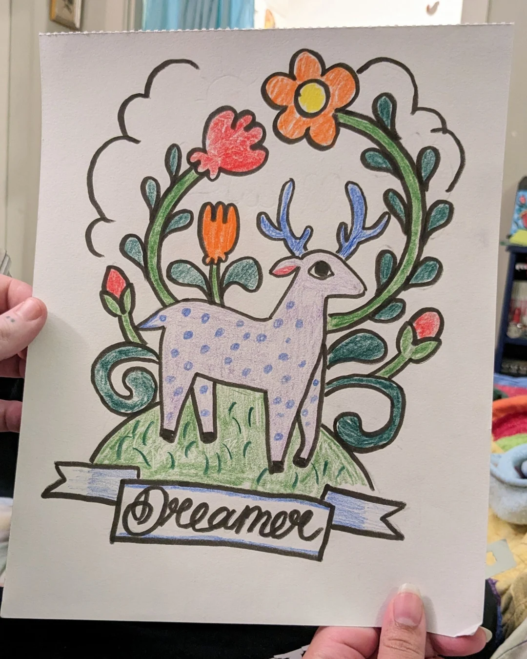 made a drawing for mi amor. | Scrolller