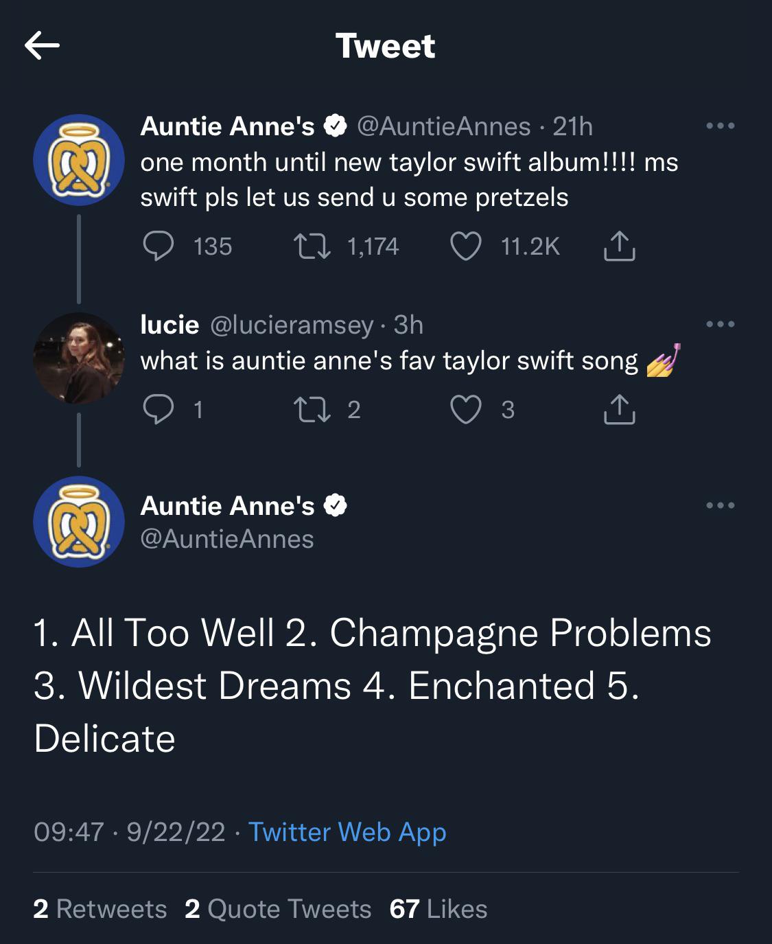 Auntie Anne Is A Swifty With Taste Scrolller