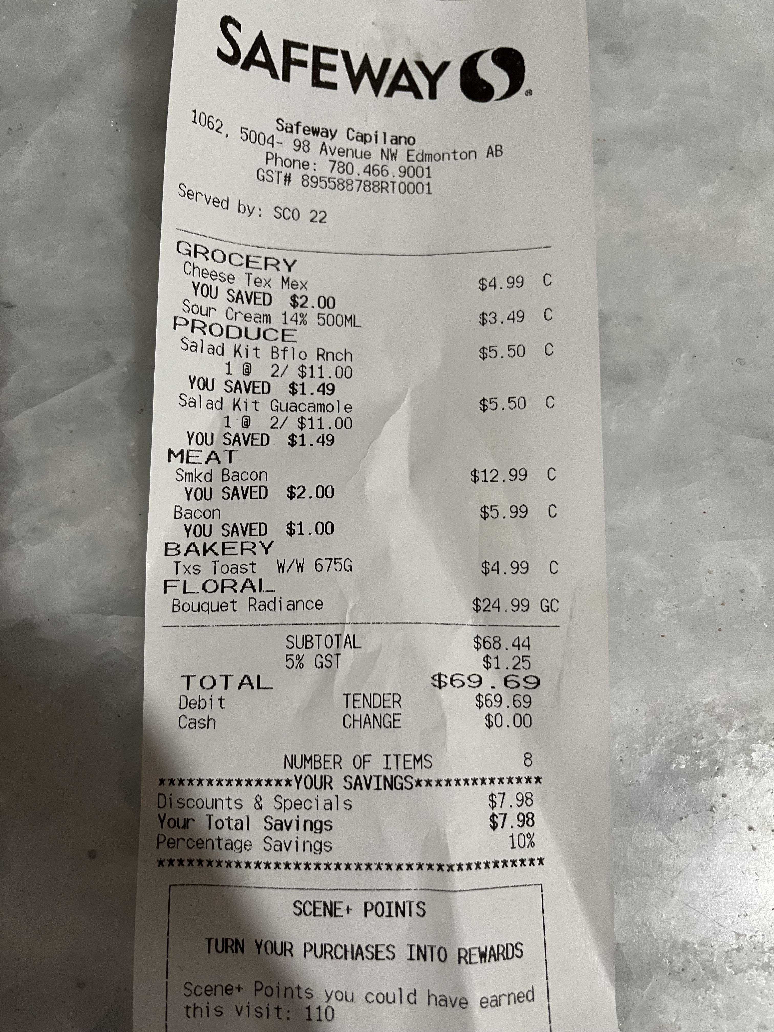 My receipt total! | Scrolller