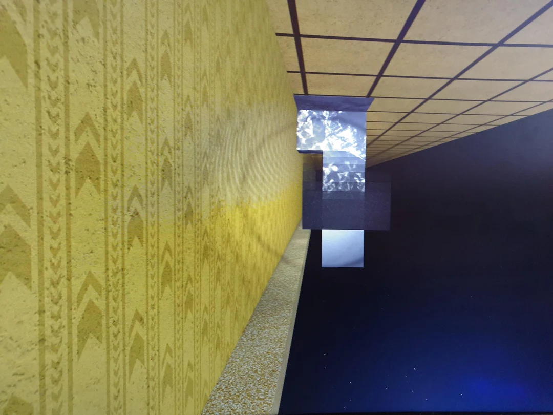 so i spawned somewhere outside of the map in Apeirophobia and i decided to look for the escape ...