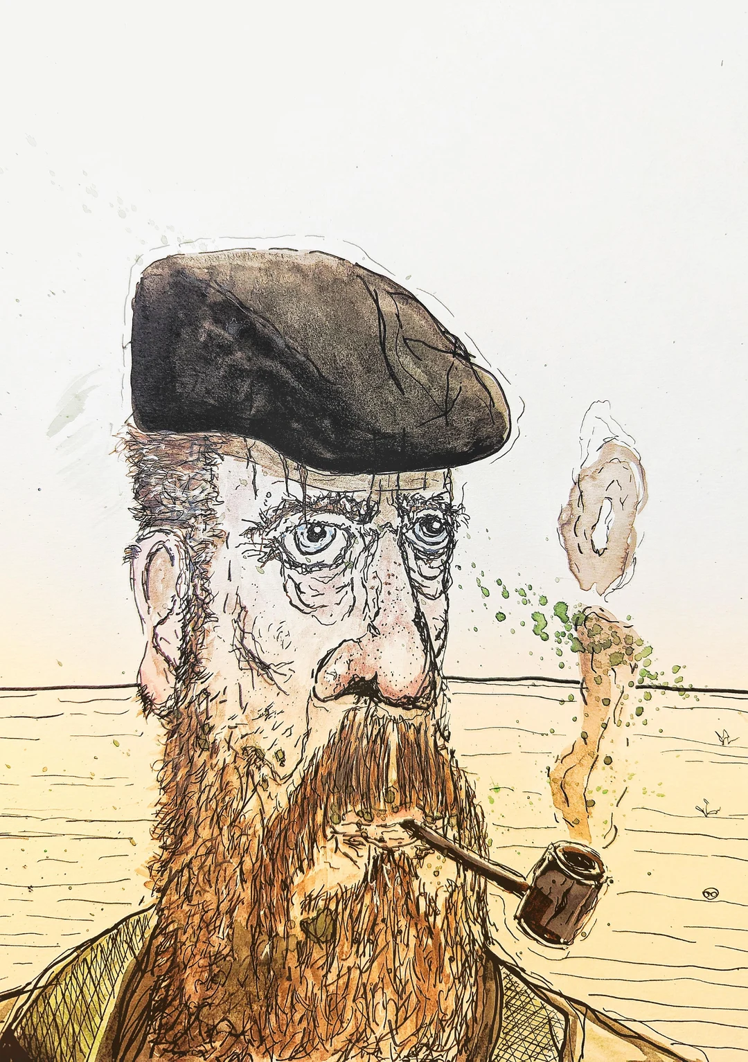 Highlander, me, mixed media, 2023 | Scrolller