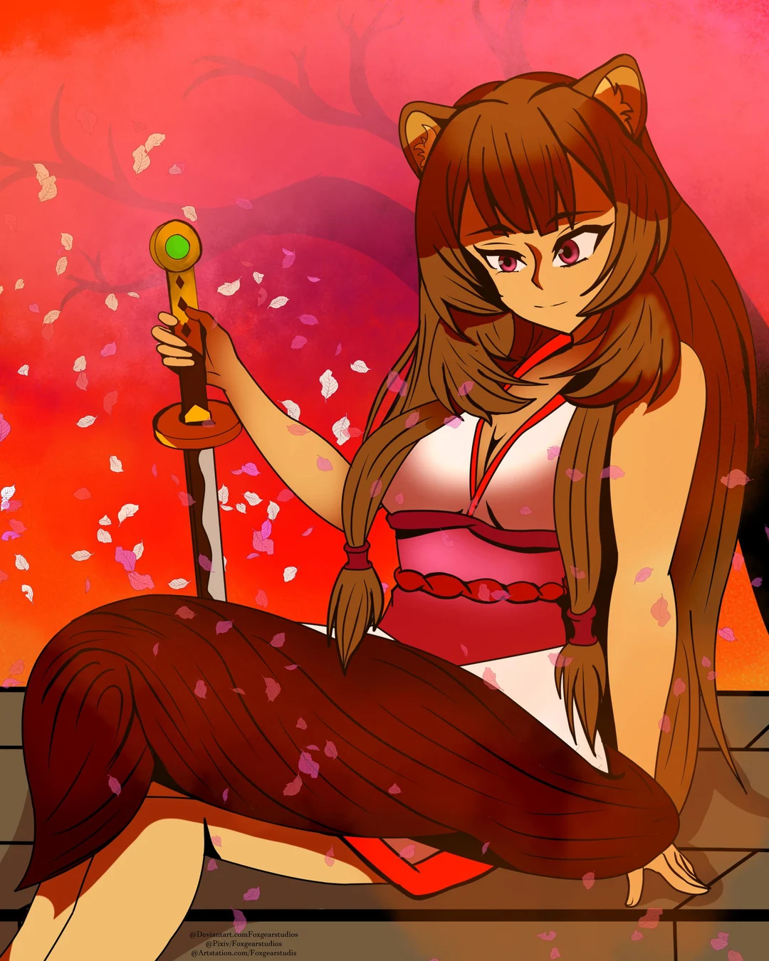 Raphtalia under the sakura | Scrolller