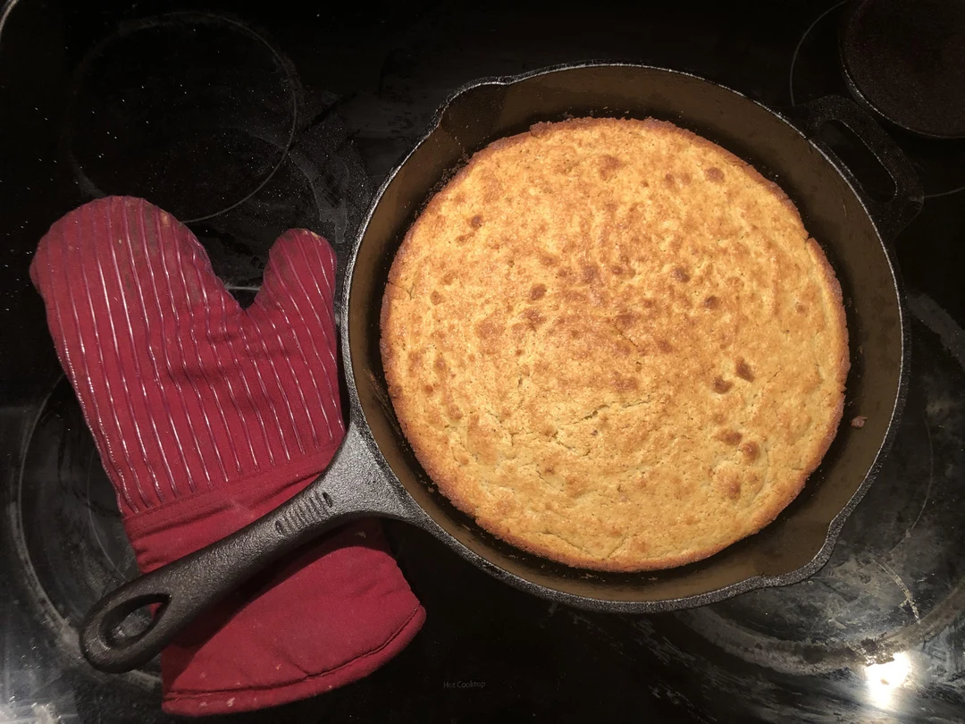 Finally decided to make some cornbread in my cast iron. How had I never done this?! Is it still ...
