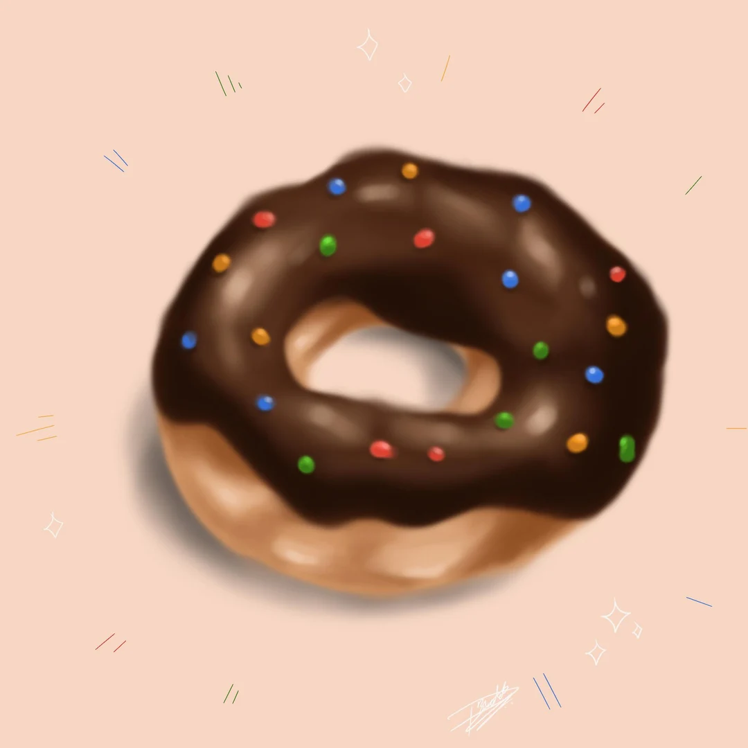 Donut🍩 , Me, Digital Art, 2023 | Scrolller