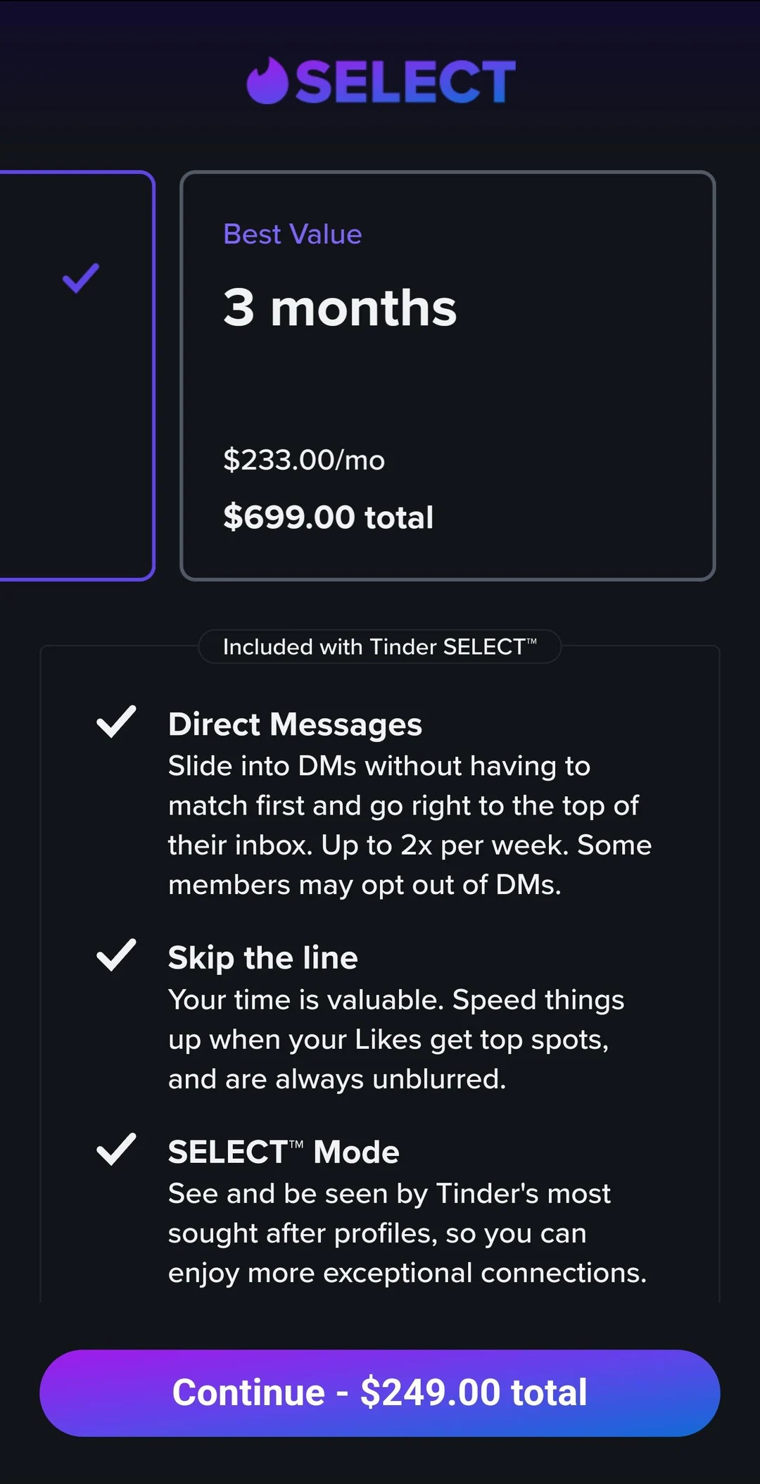 "Tinder Select" | Scrolller