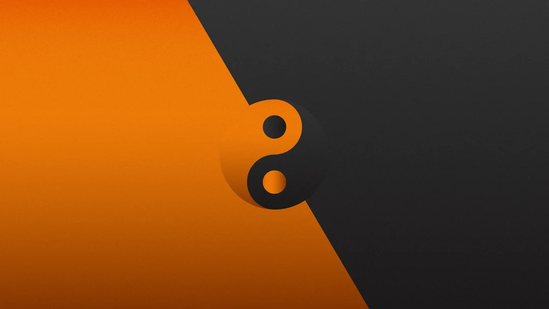 Minimal Yin and yang wallpaper 2560x1440 | Scrolller