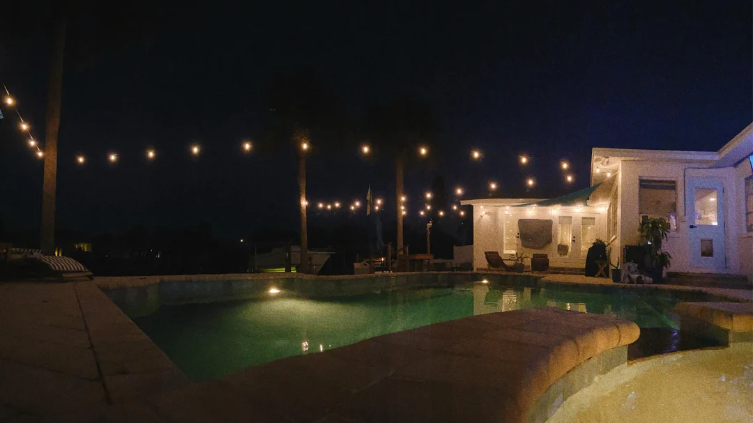 Cozy backyard pool patio | Scrolller