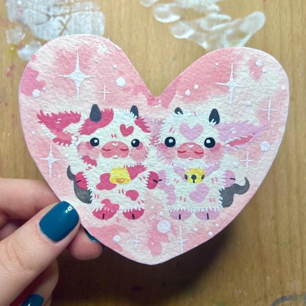 Cutie Mini Moos Painting Cutout | Scrolller