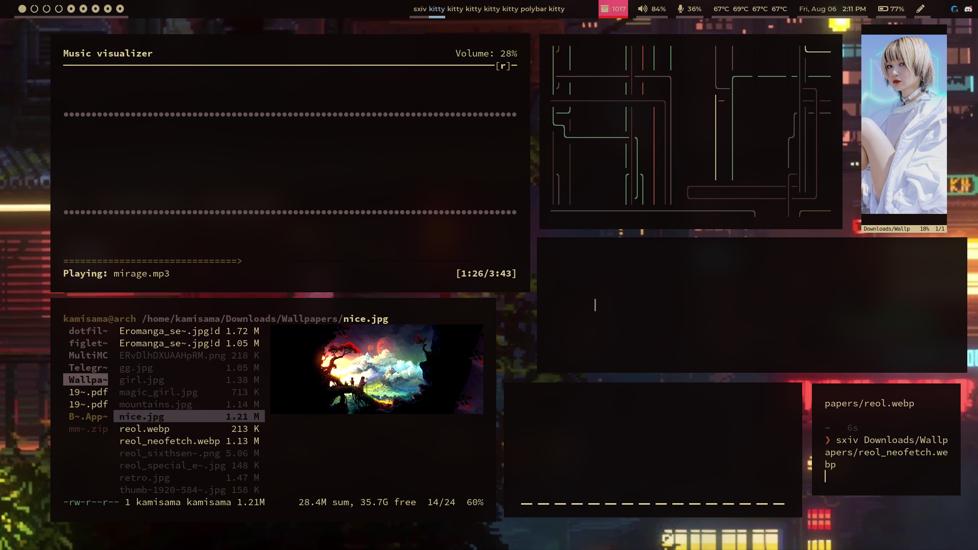 [AwesomeWM] First Rice! | Scrolller