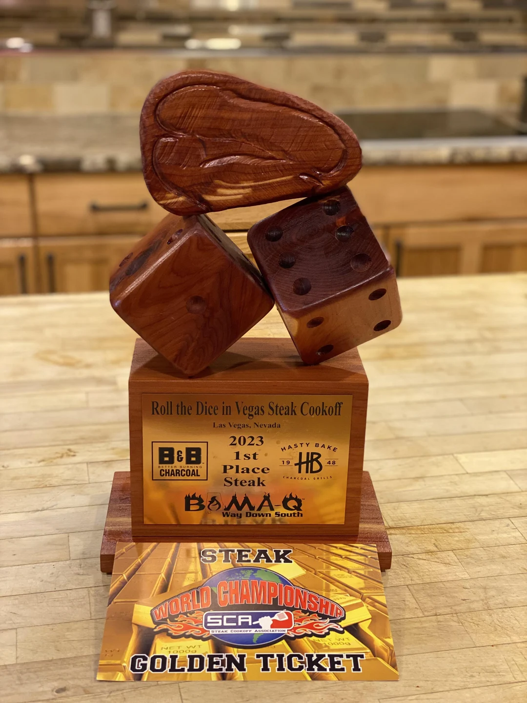 One of the coolest trophy’s I have received! Finish first place over the weekend in Vegas ...