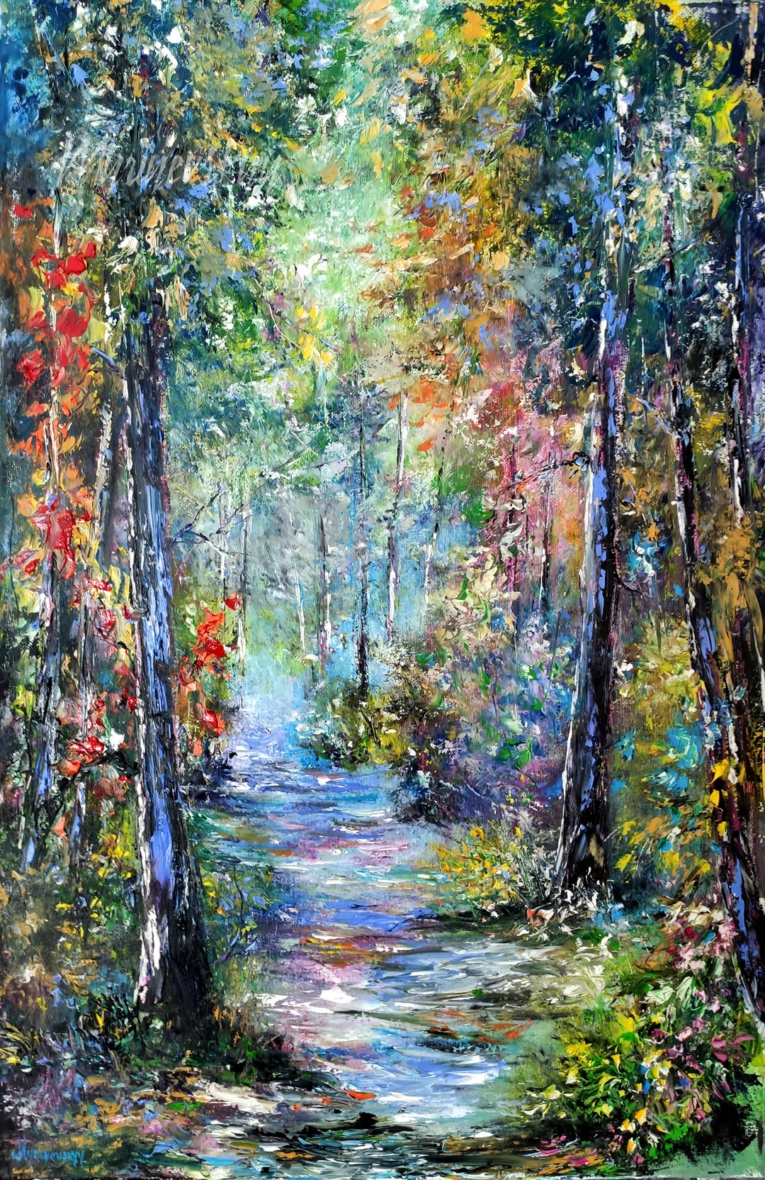 One of the paths I painted in oil | Scrolller