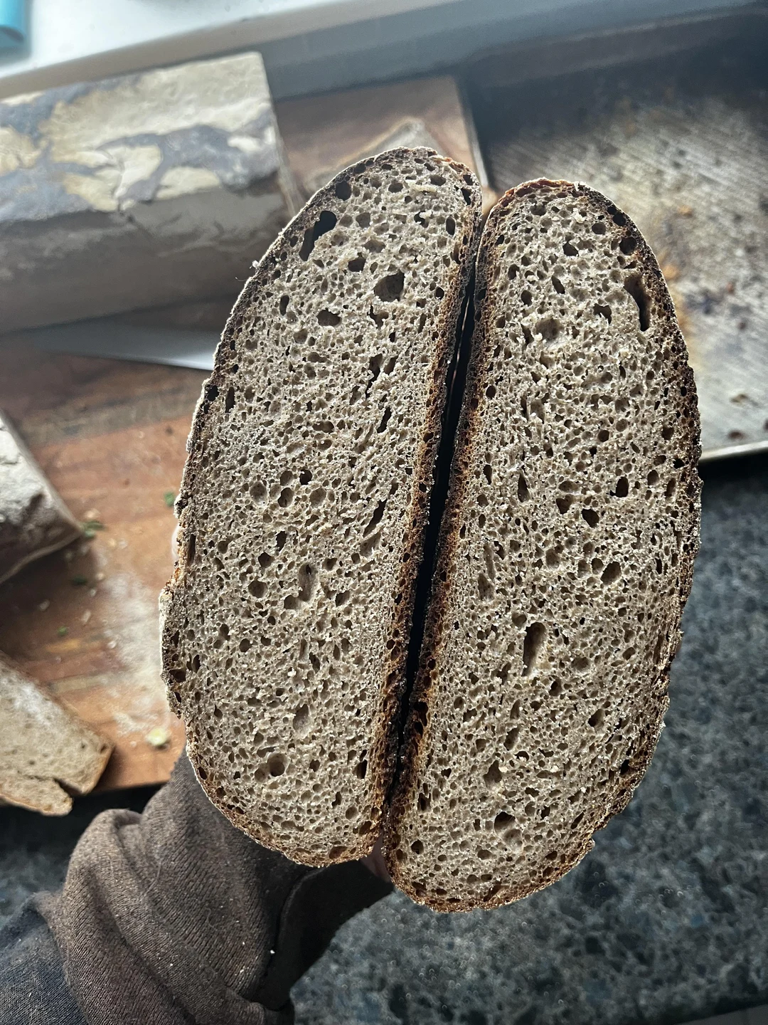 80 percent Sourdough Rye with Rye flour soaker | Scrolller