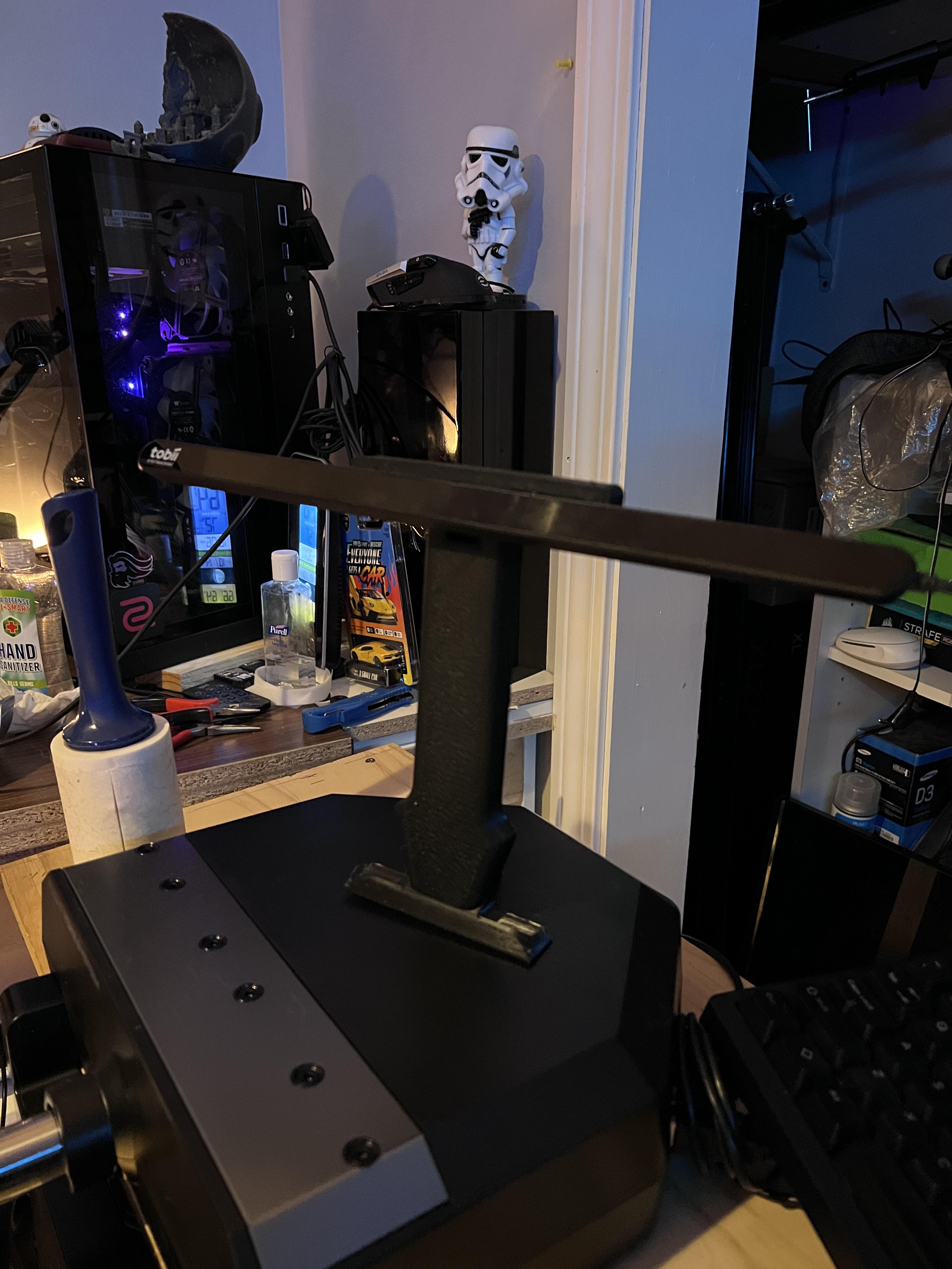 Tobii eye tracker mount for Logitech flight sim yoke. | Scrolller