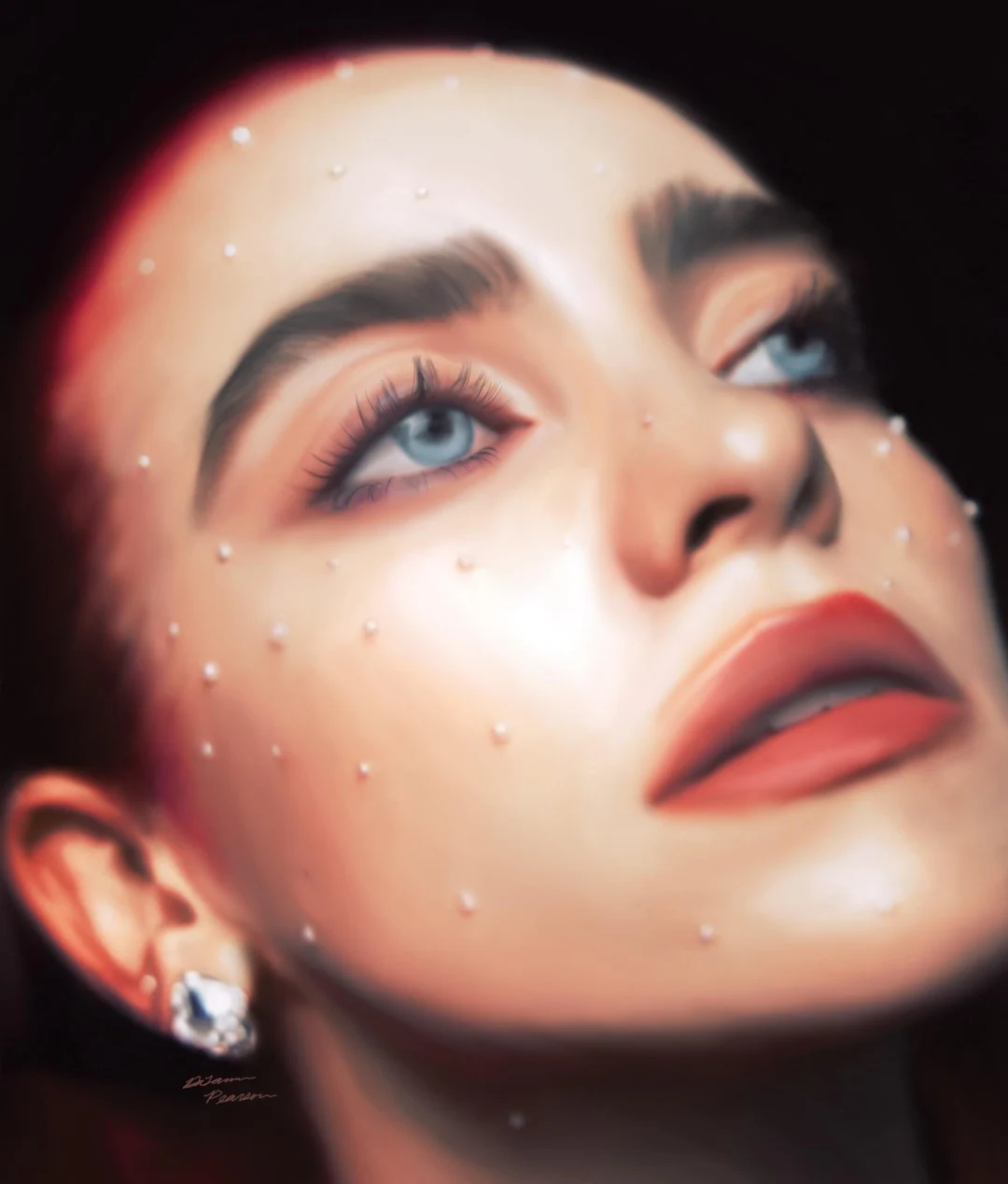 Procreate painting of a picture from the Allure photo shoot | Scrolller