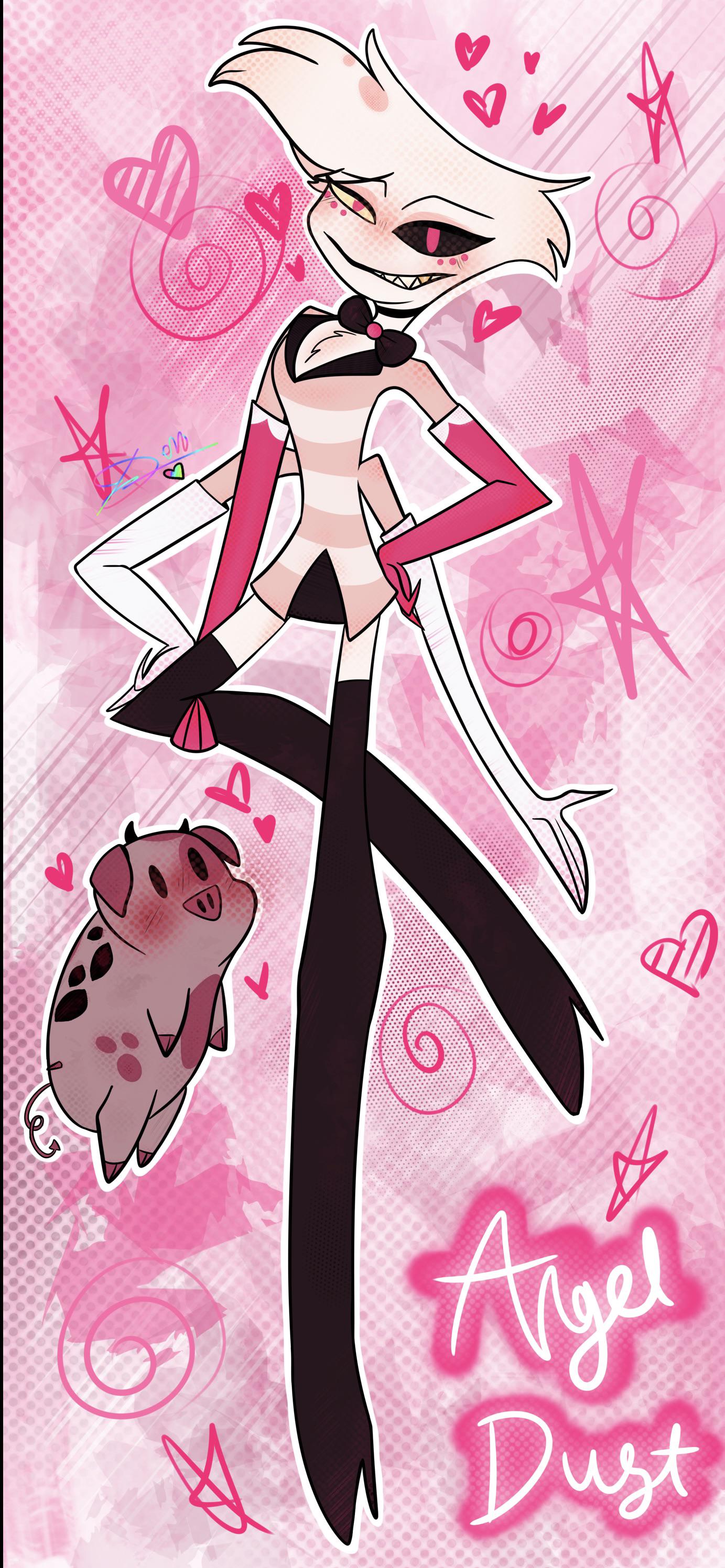 Angel dust background(made by me) | Scrolller