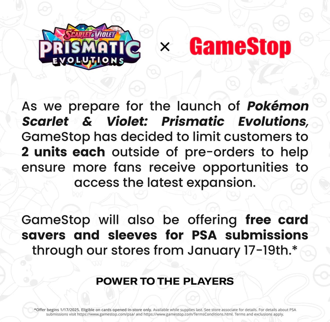 Prismatic Evolutions x GameStop | Scrolller