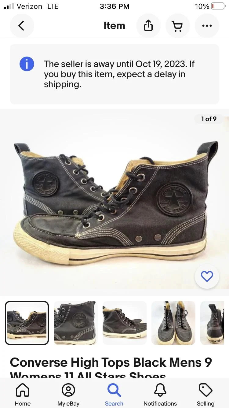 Help identifying these black leather Chucks | Scrolller