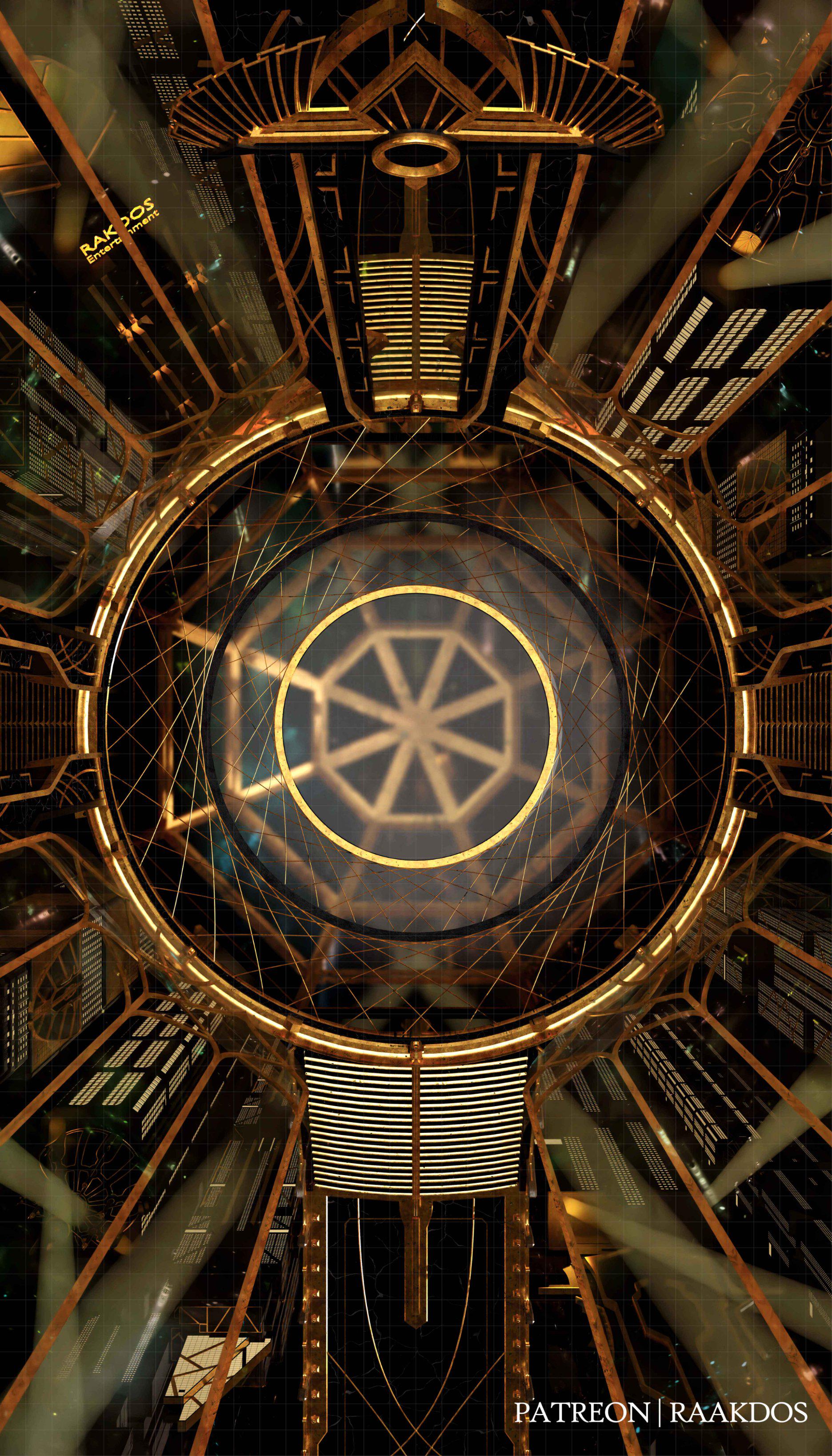 [New Capenna Battlemap]Skybridge Towers 32x56 | Scrolller